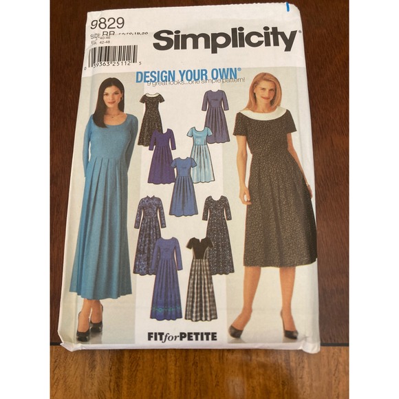 Simplicity | Other | Simplicity 9829 Petite Dress Sewing Pattern Design ...